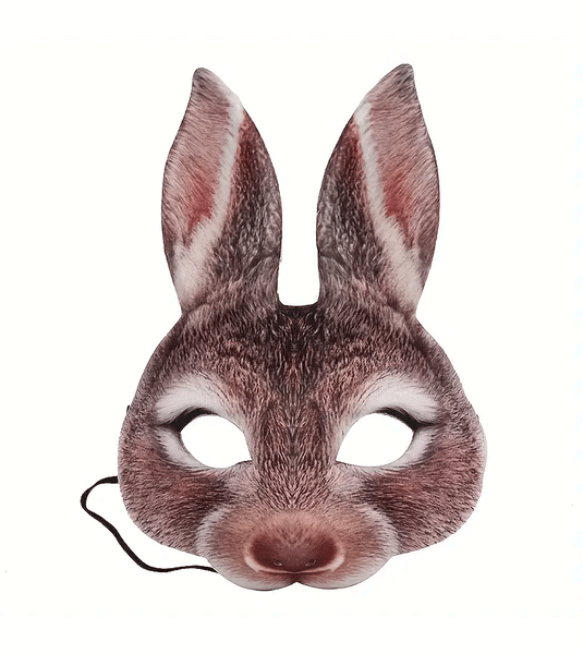 Soft Brown Rabbit Mask – Niddle Noddle