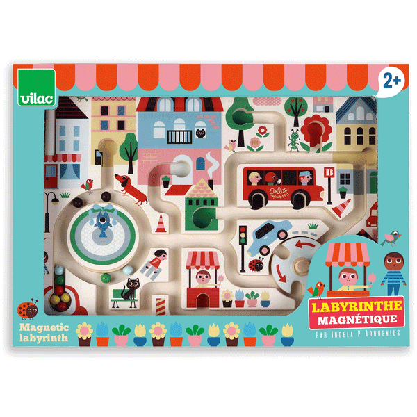 Town Magnetic Maze by Ingela P Arrhenius for Vilac - Niddle Noddle
